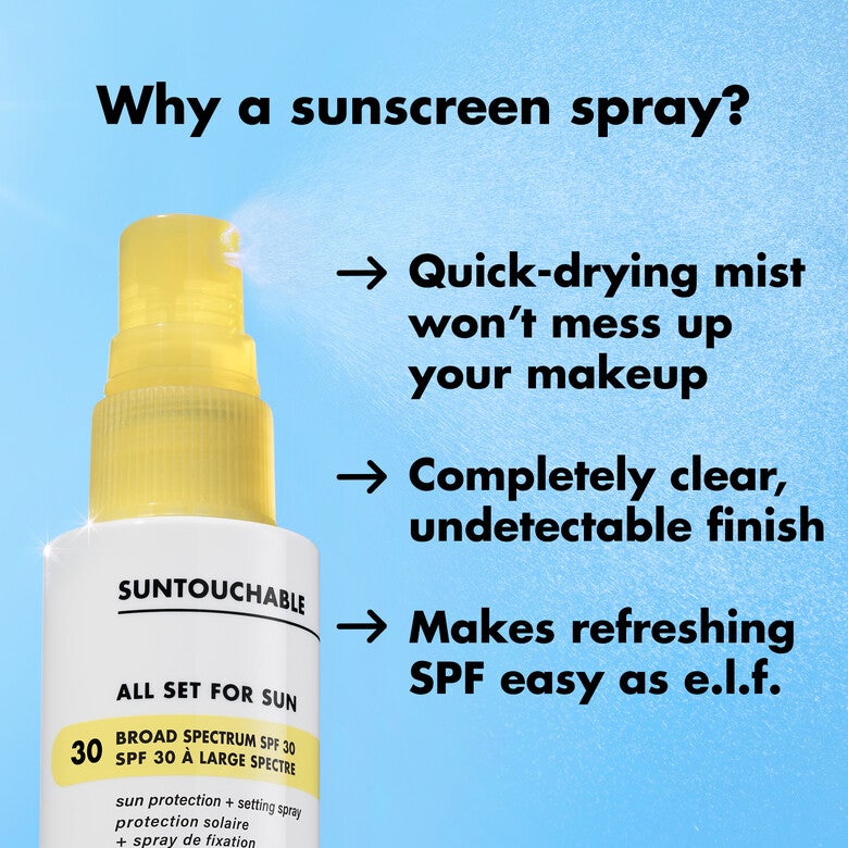 Suntouchable! All Set For Sun Setting Spray SPF 30 | e.l.f. Cosmetics