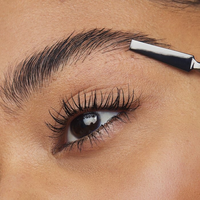 how to draw eyebrows with gel